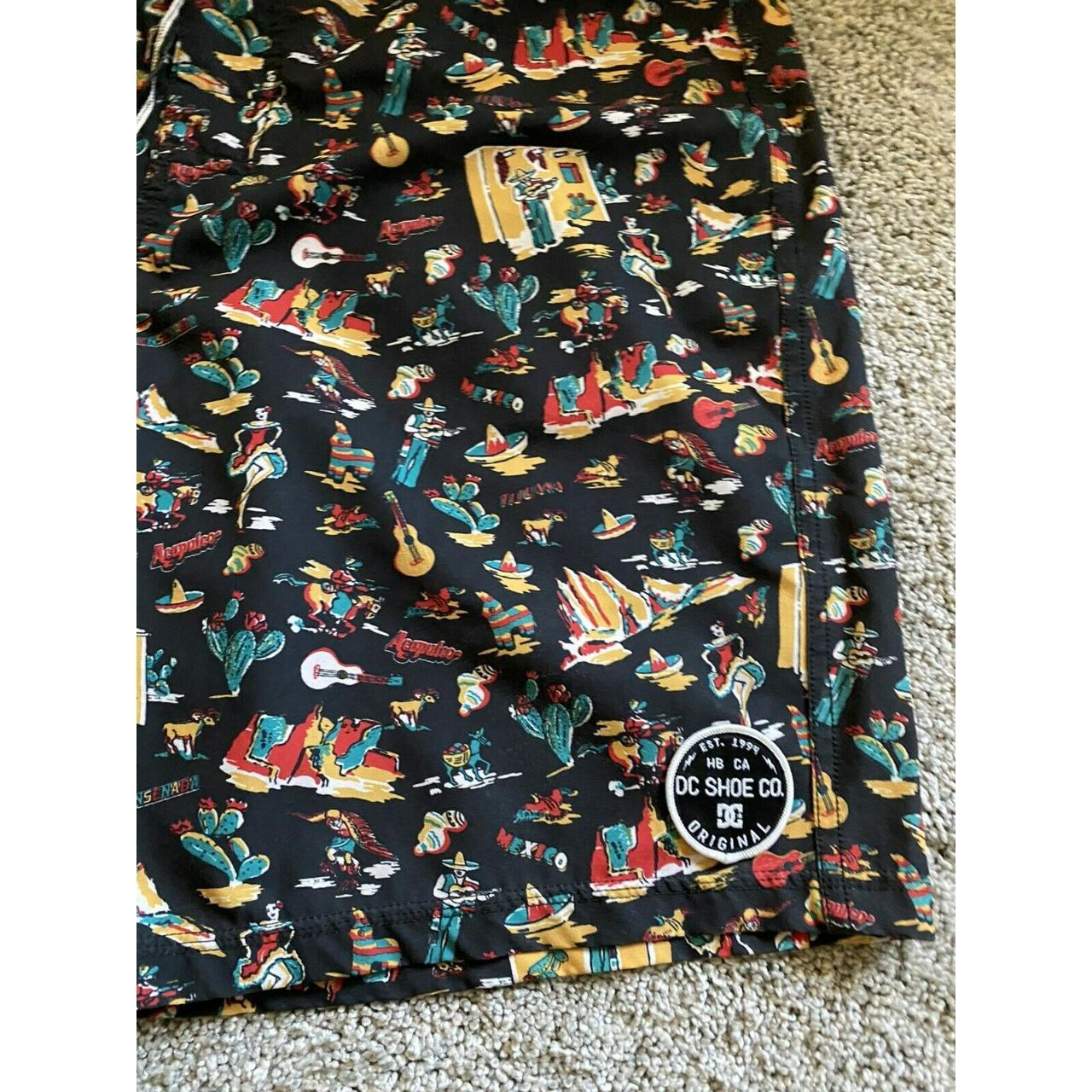 DC Shoes "Mexico" Swim Boardshorts Size 32 Western... - Depop