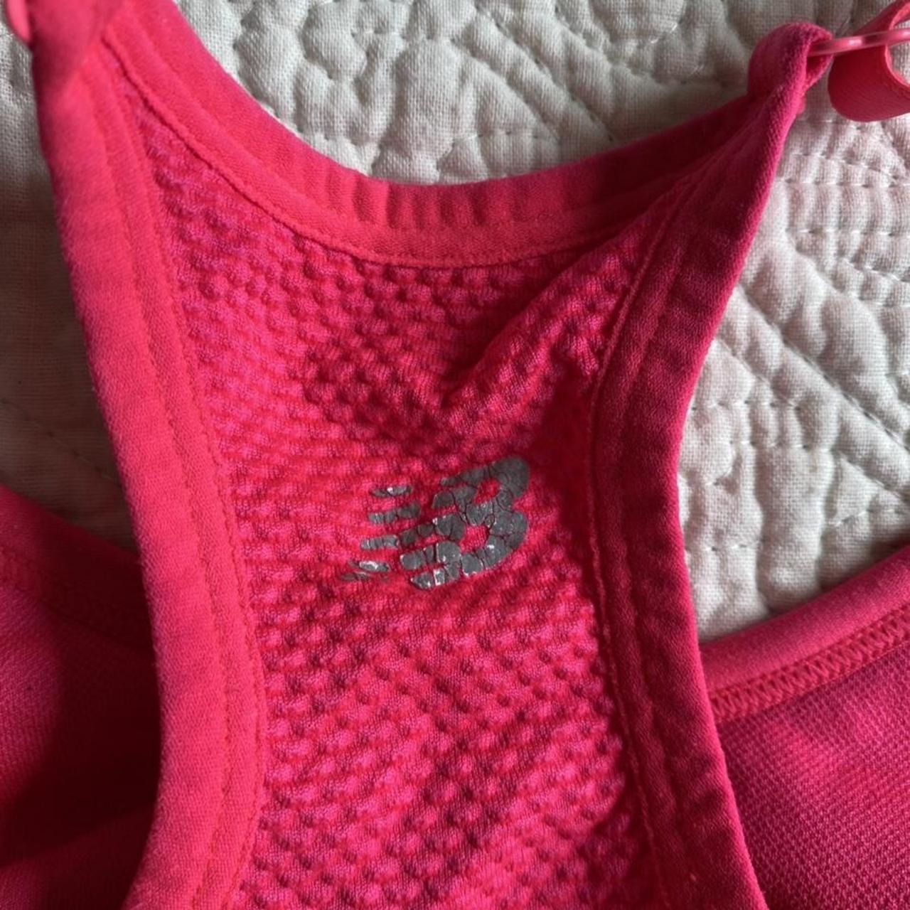 hot pink new balance racerback bra! option for... - Depop