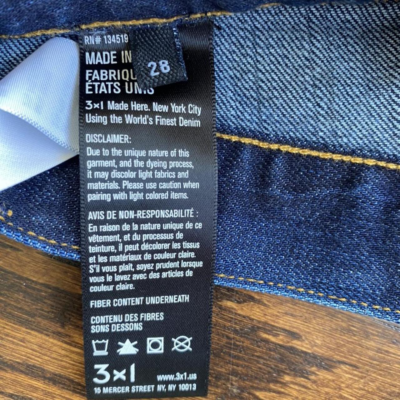 Men’s 3x1 jeans. Dark denim wash. New w/o tags. No... - Depop