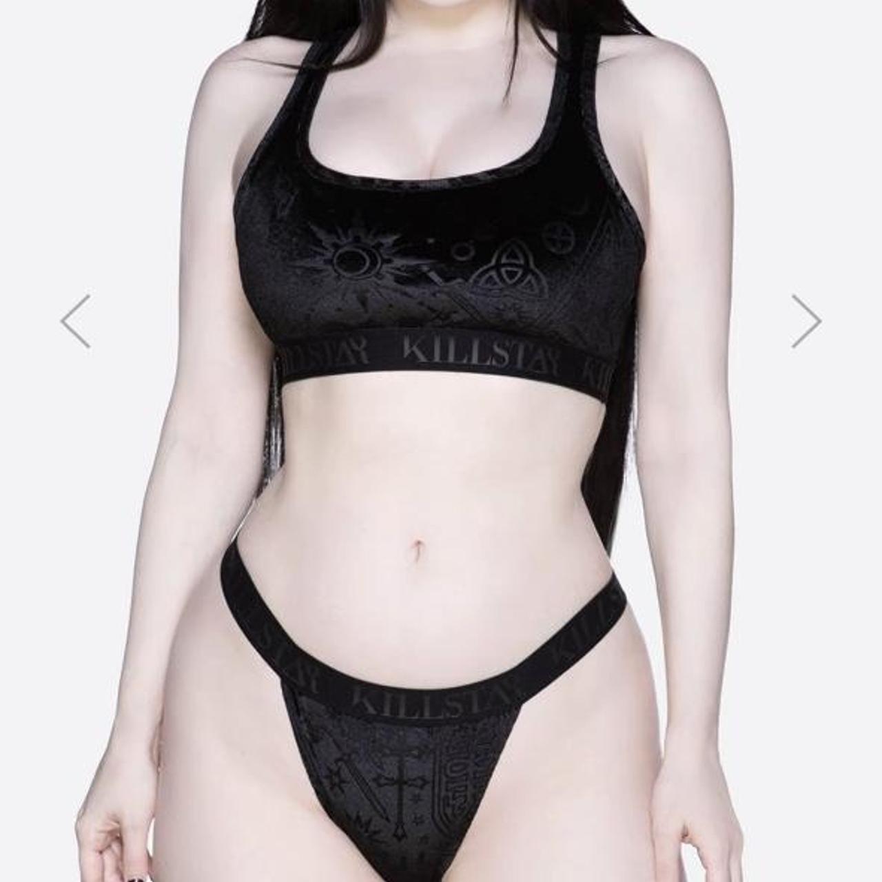 KILLSTAR. WICKED B*TCH BRALET AND PANTY SET. Sold... - Depop