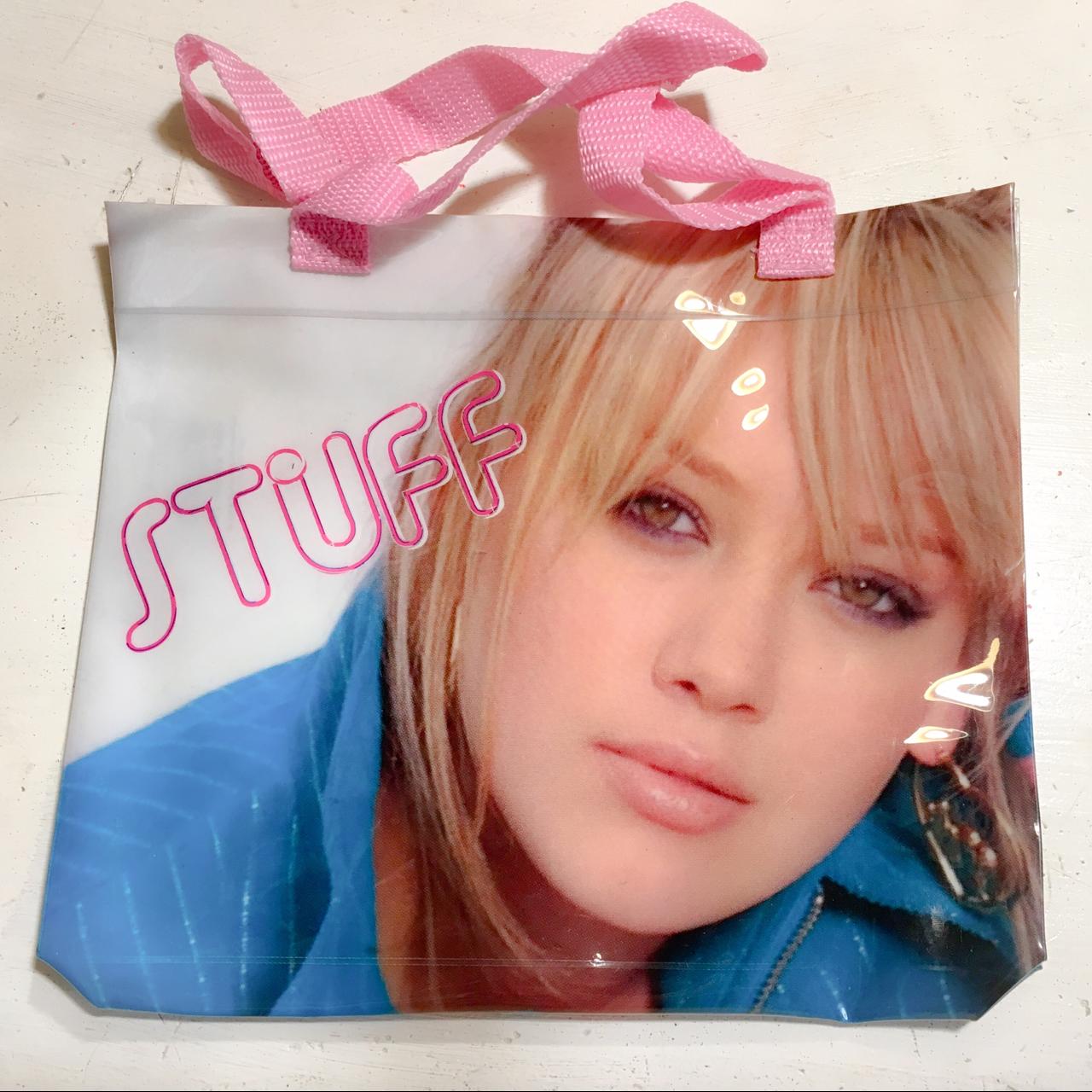 Vintage 90s vinyl PVC Hillary Duff “stuff” Bag. For... - Depop