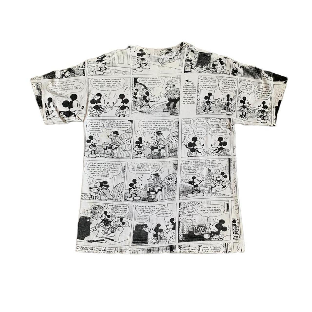 Vintage AOP Mickey Mouse Tee Size Large 21 x 29... - Depop