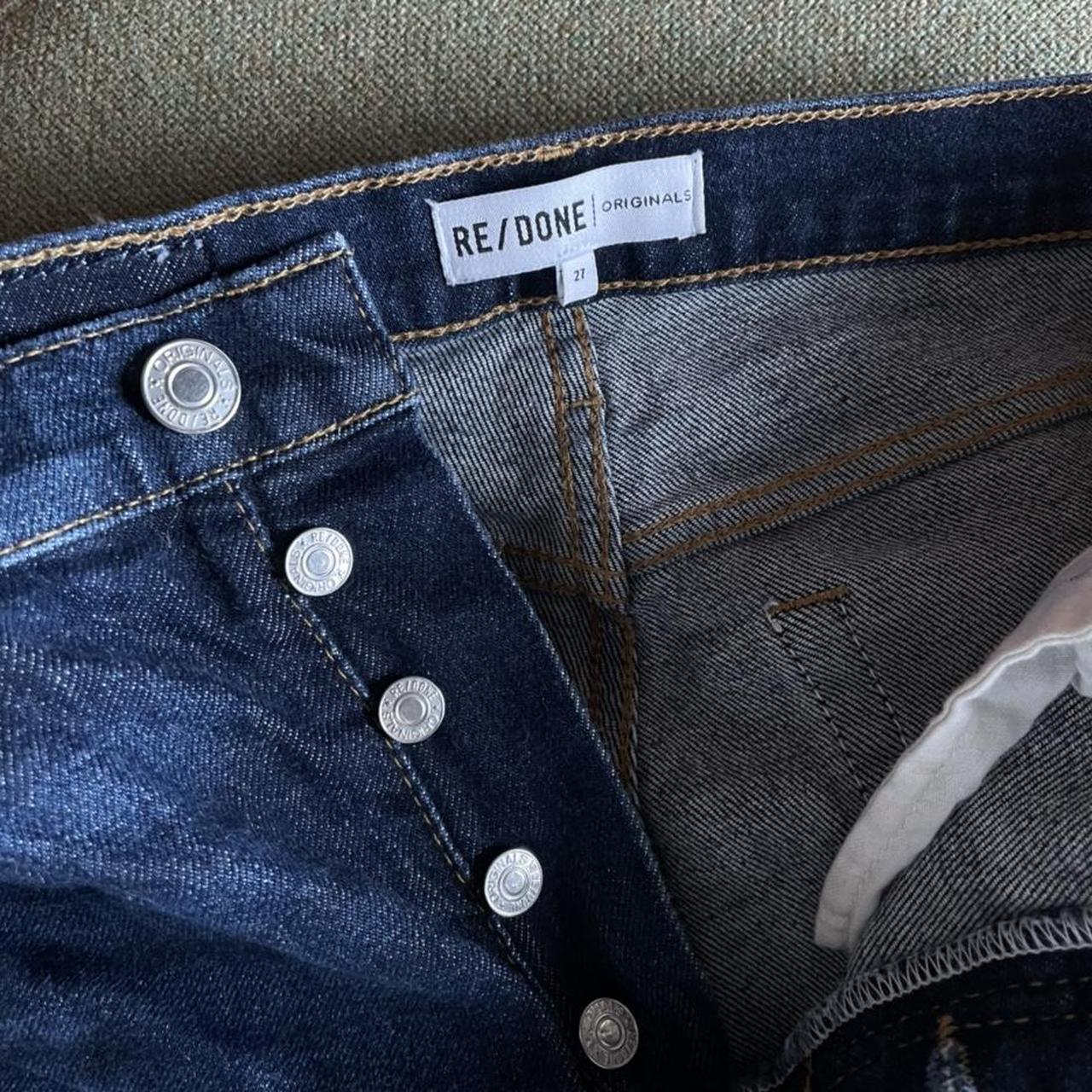 REDONE JEANS - indigo stove pipe style! Only worn a... - Depop