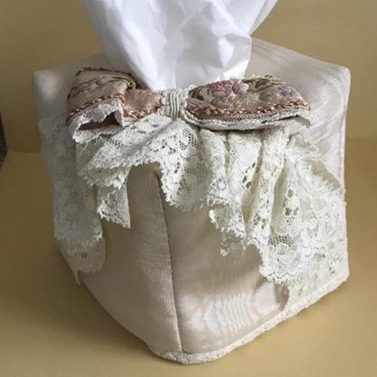Vintage Tissue Box Cover A very pretty and useful... - Depop