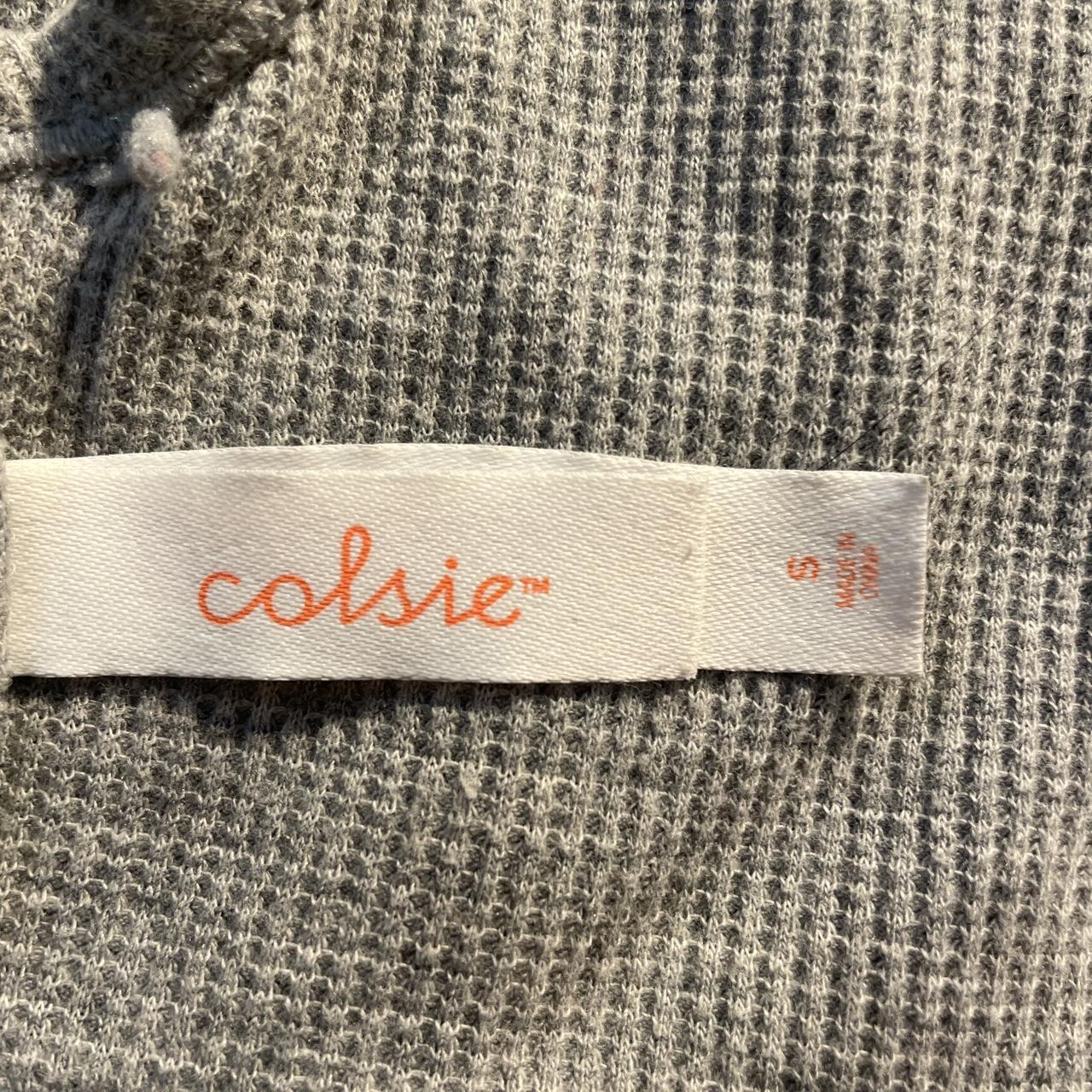 Colsie Waffle Texture Crop -size small (cup size... | Depop