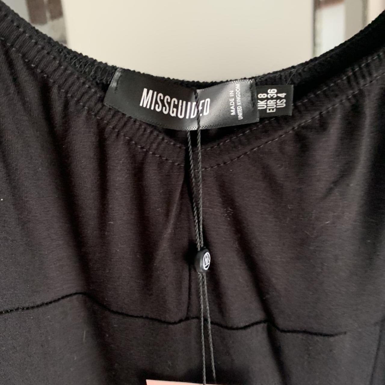 Brand new Missguided black split dress with puff... - Depop