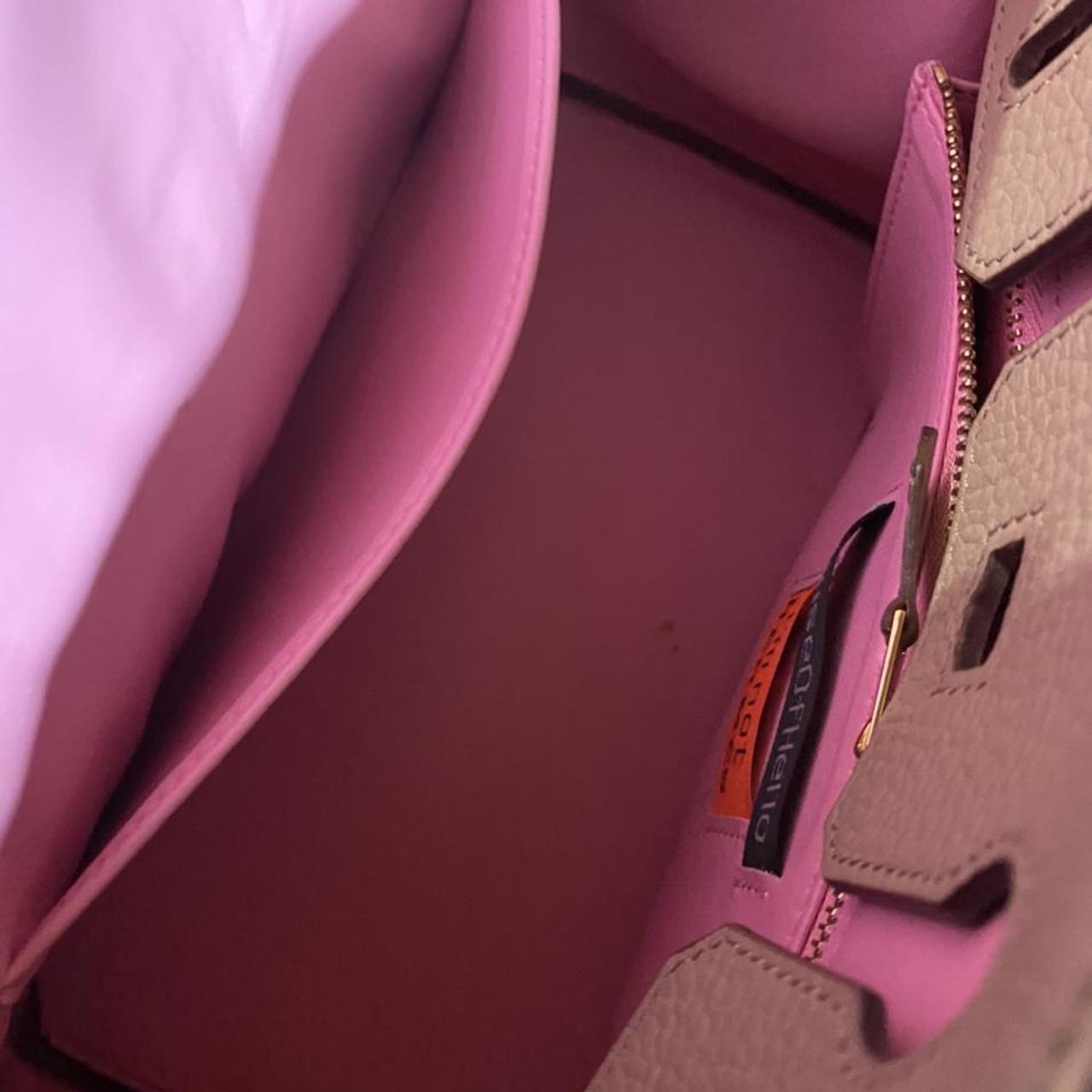 House Of Hello I Am Not Hermes Handbag Beige Pink... | Depop