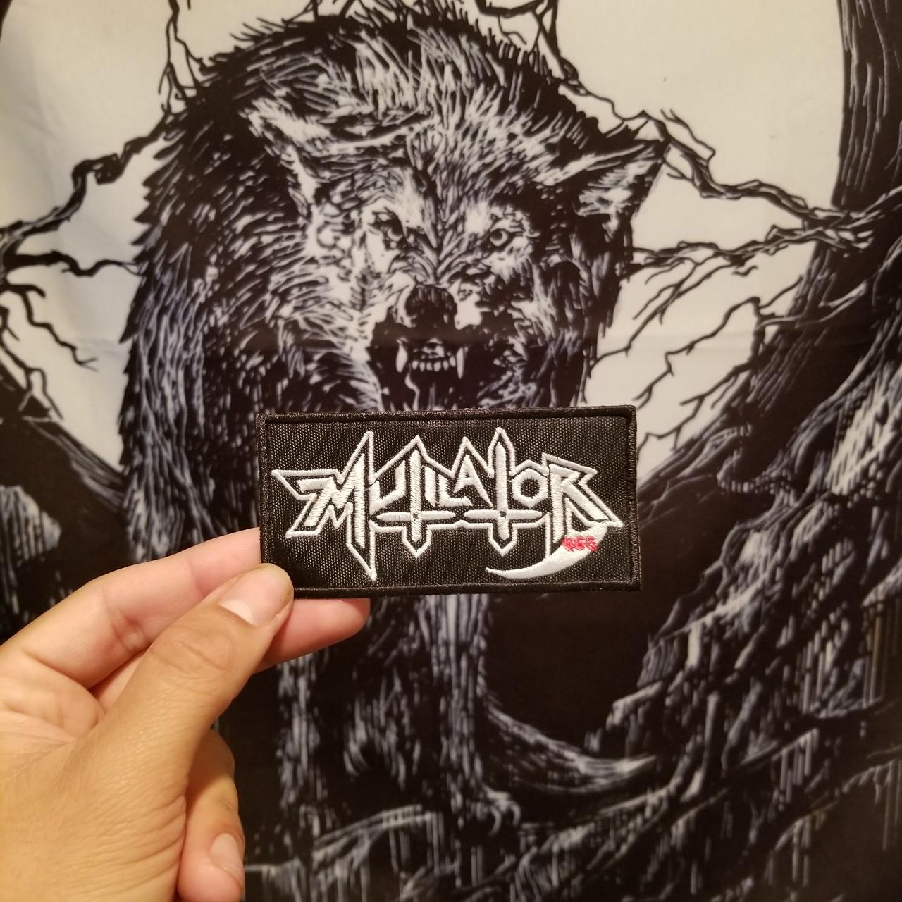 Mutilator (Bra) Band Logo Embroided Black Patch... - Depop