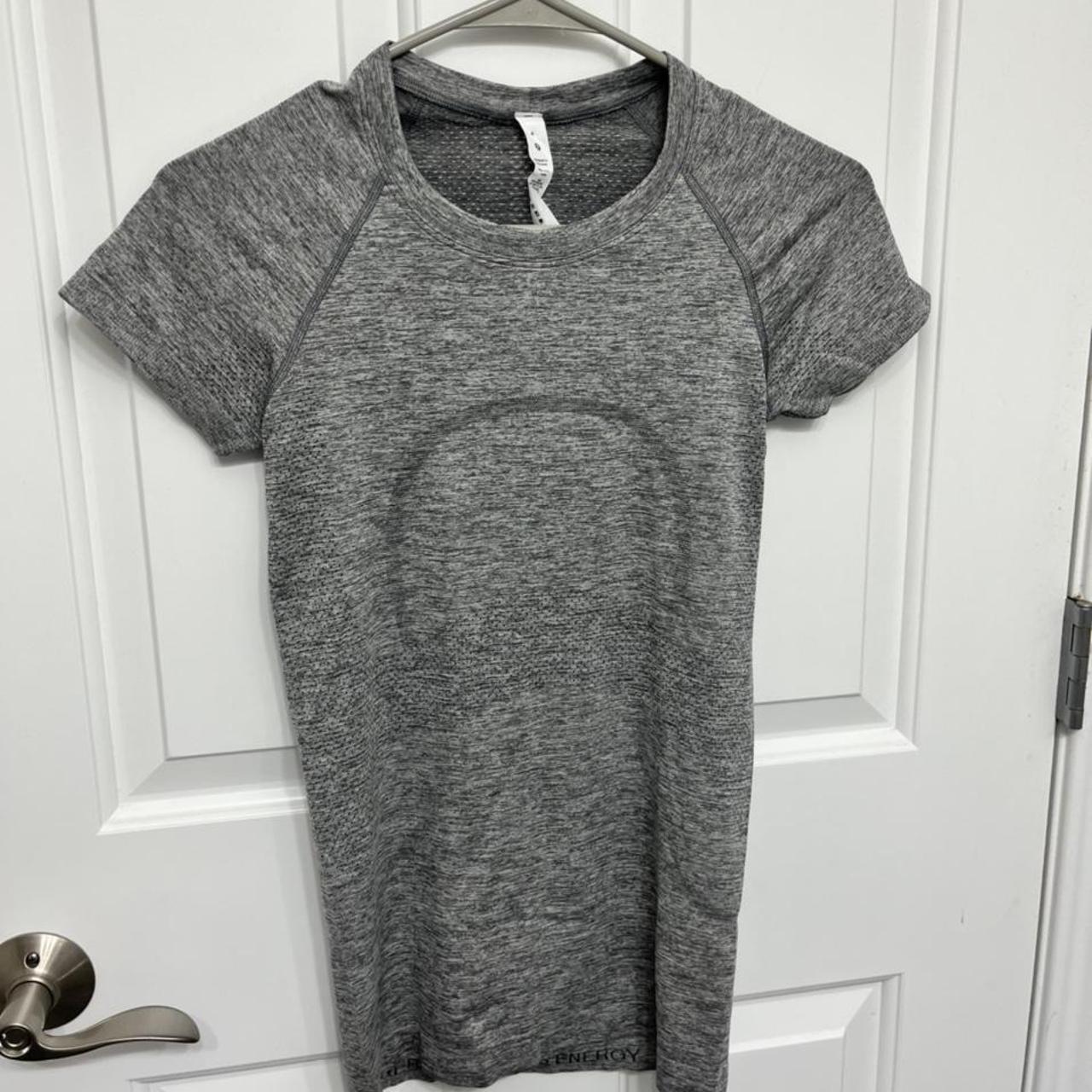 Grey Lululemon Swiftly Tech Shirt size 4 sold out... - Depop