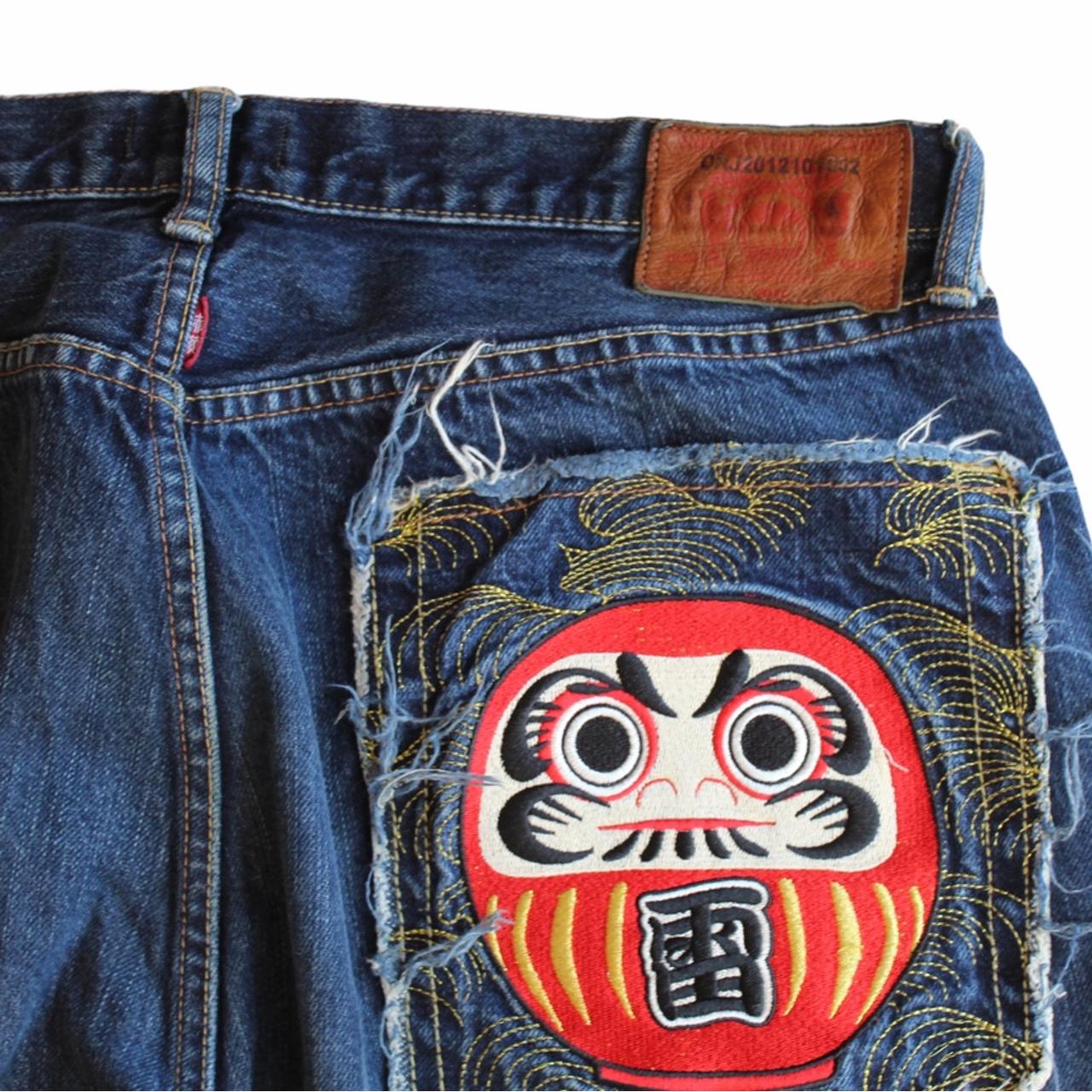 Red monkey company rmc denim jeans Waist:... - Depop