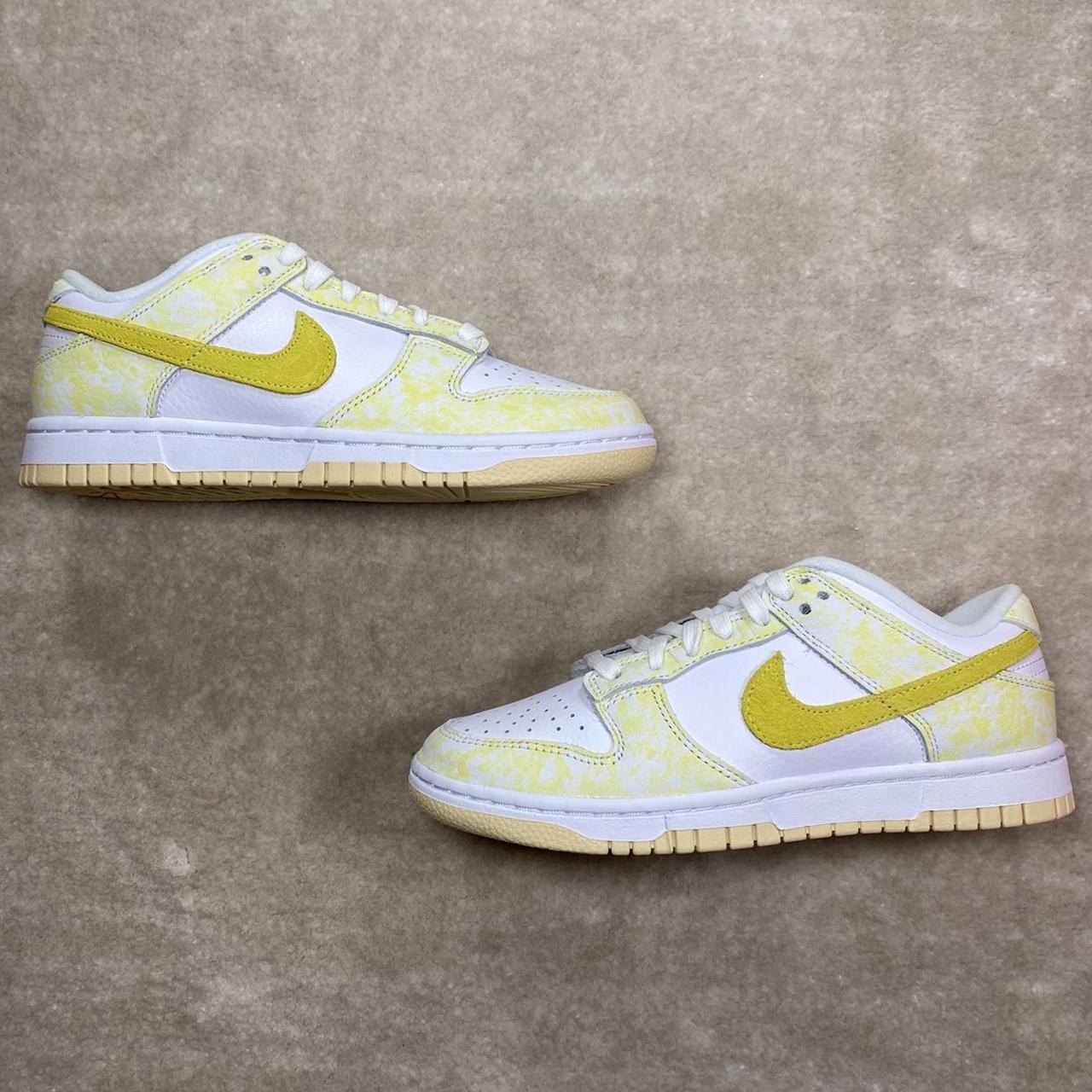 Nike Dunk Low Yellow Strike 🌝 • UK4 • Release... - Depop