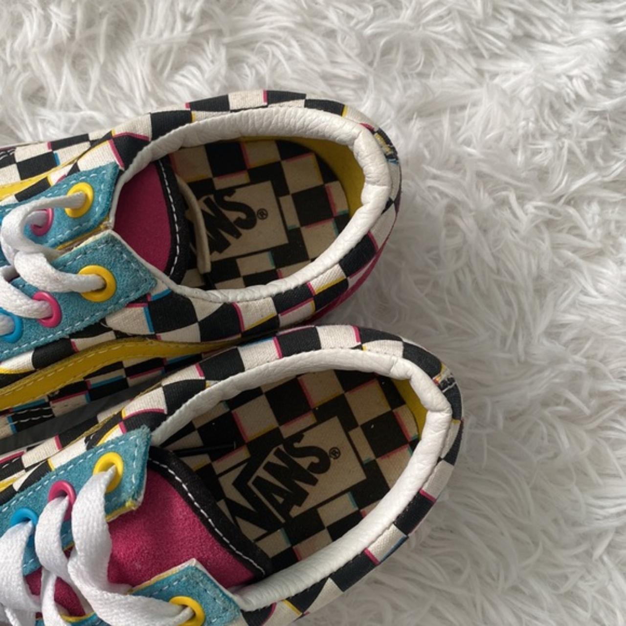 Vans Old skool Crazy colorful checkered lace... - Depop