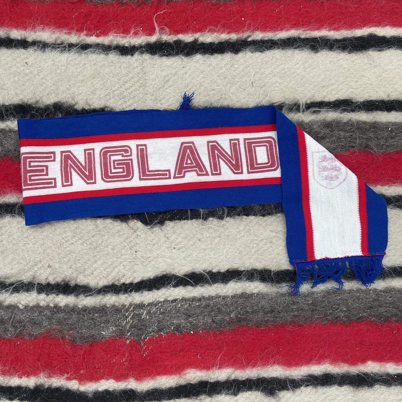 Vintage 1970s 1980s England Football Scarf - One... - Depop