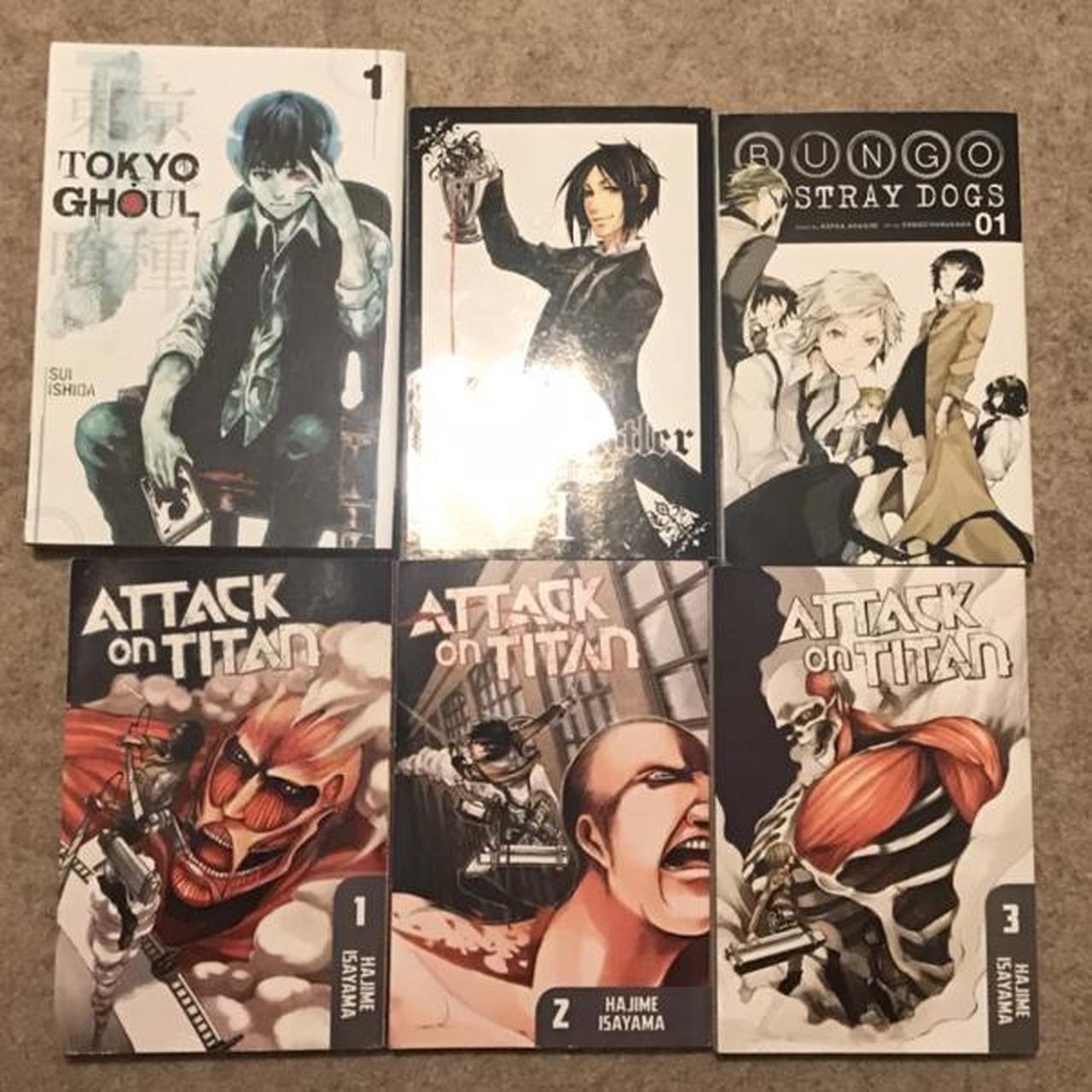 bungo stray dogs / aot 3 / tokyo ghoul not... - Depop