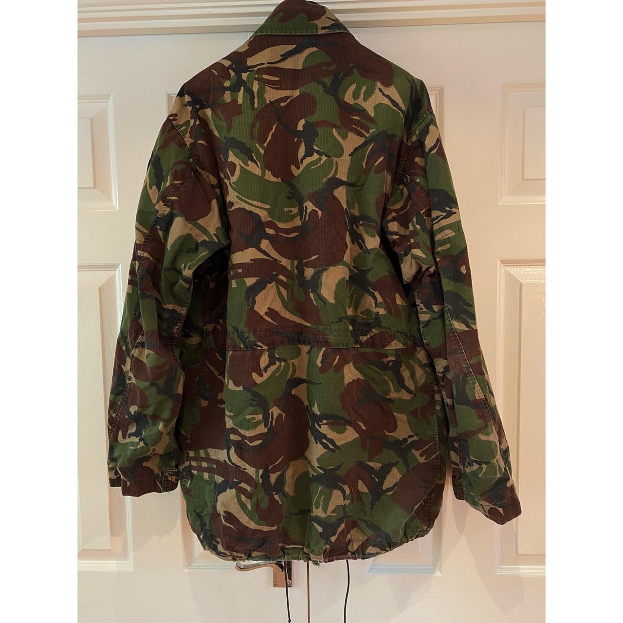 Authentic British military camo coat, fits oversized... - Depop