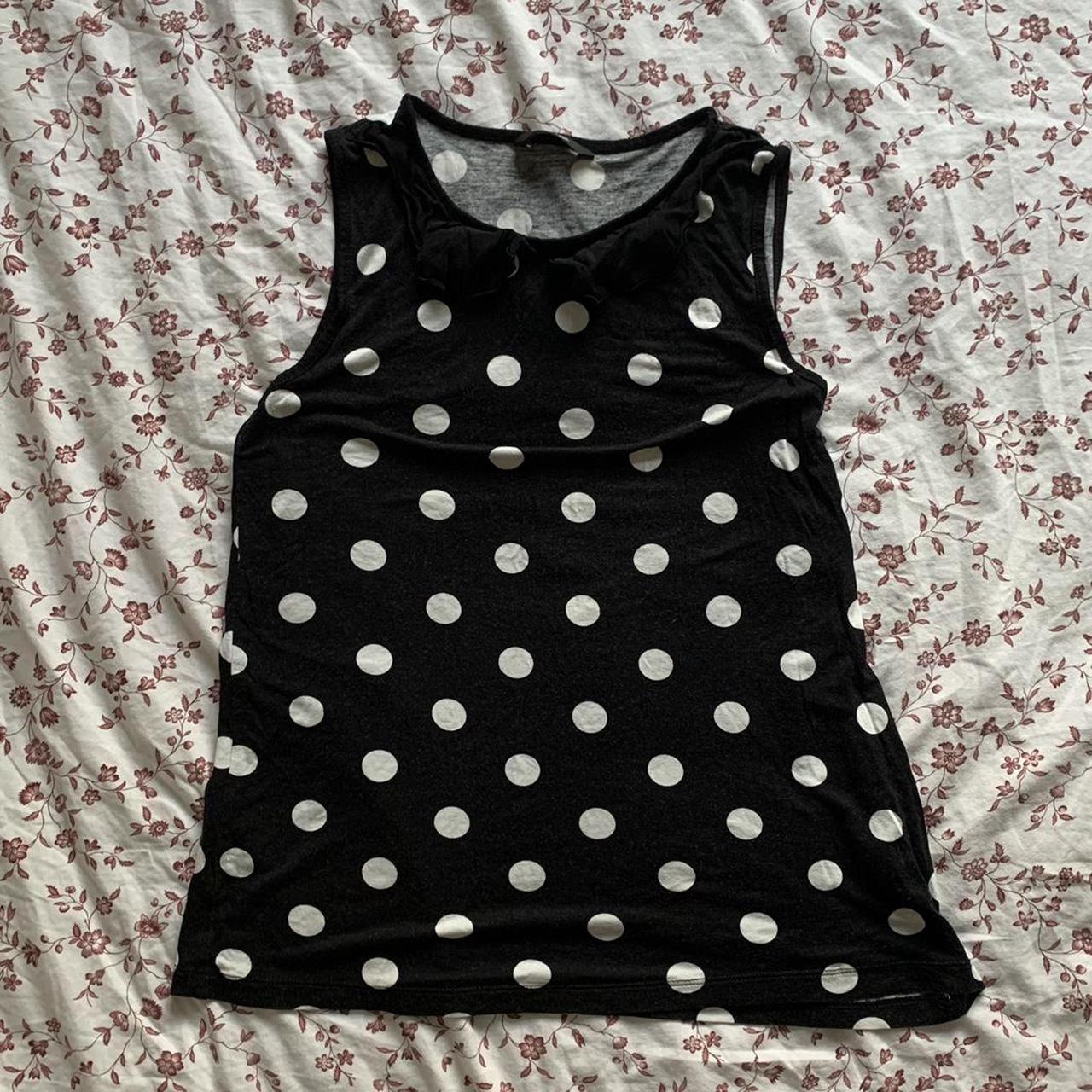 ⭕️message before purchase⭕️ twee style polka dot top,... - Depop