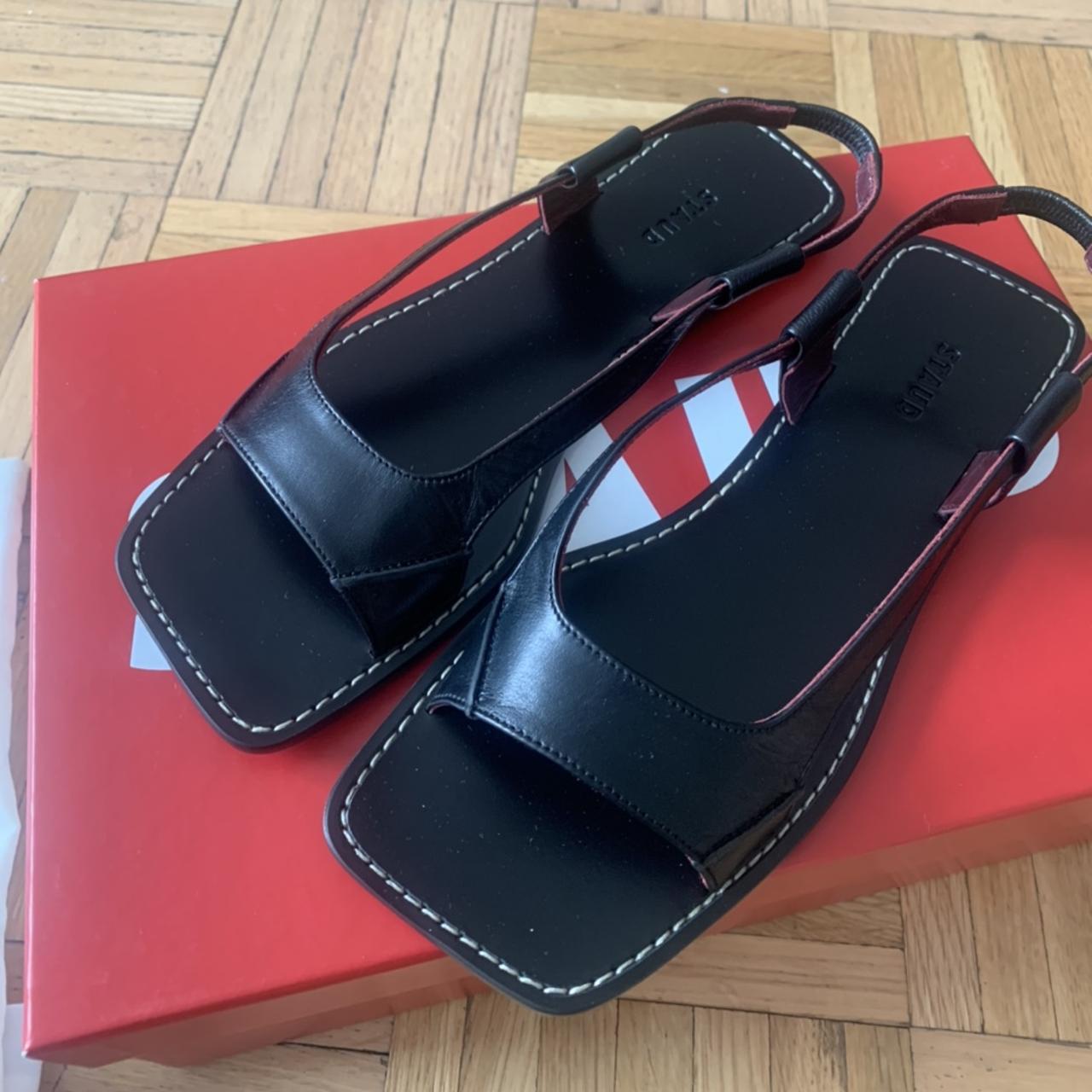 Staud Women's Black Sandals | Depop