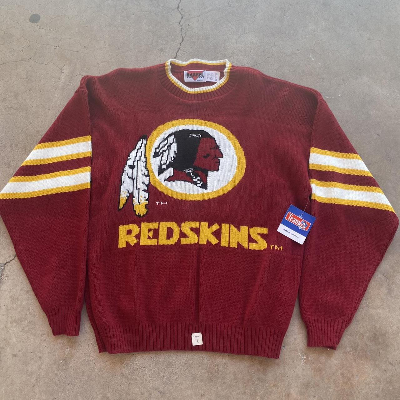 Vintage Washington Redskins knit sweater Tagged... - Depop