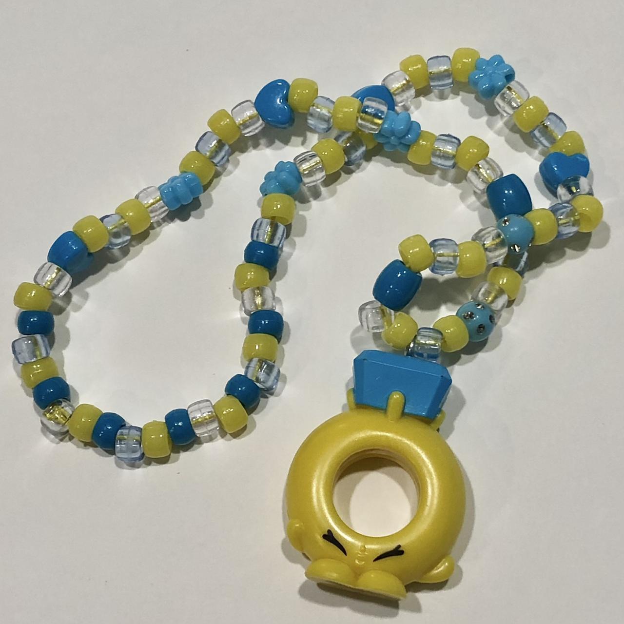 big shopkins diamond ring kandi necklace / wrap... | Depop