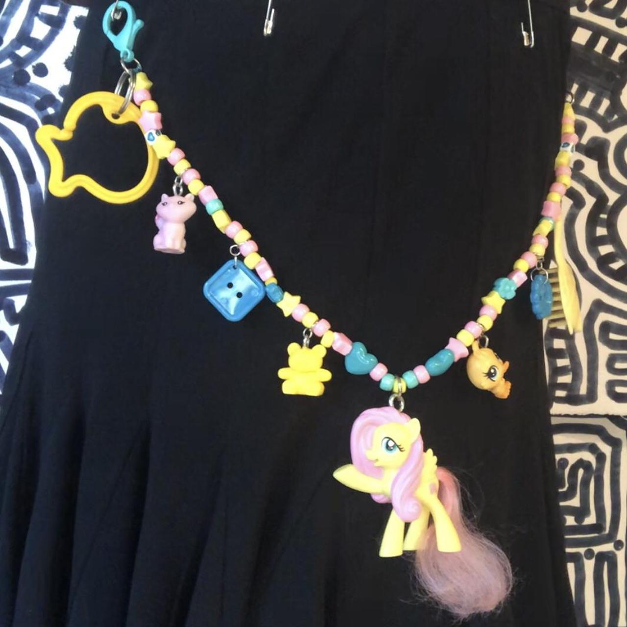 one of a kind Fluttershy kandi pants... - Depop