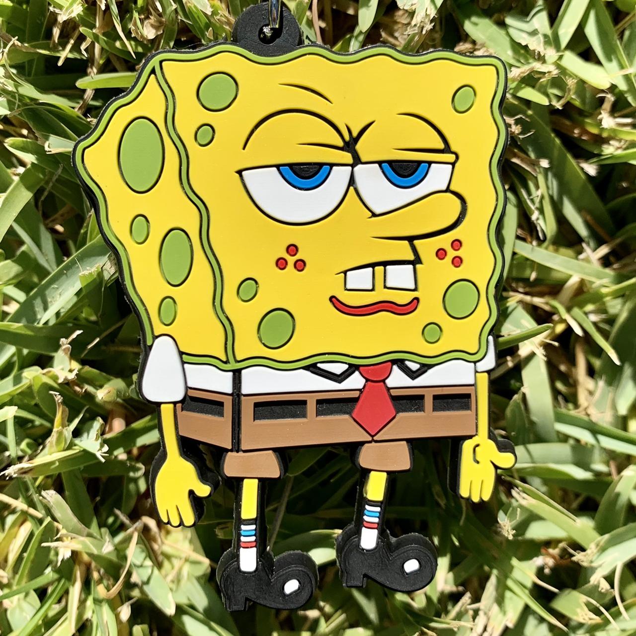 Y2K Unamused Spongebob Squarepants Keychain - Take... - Depop