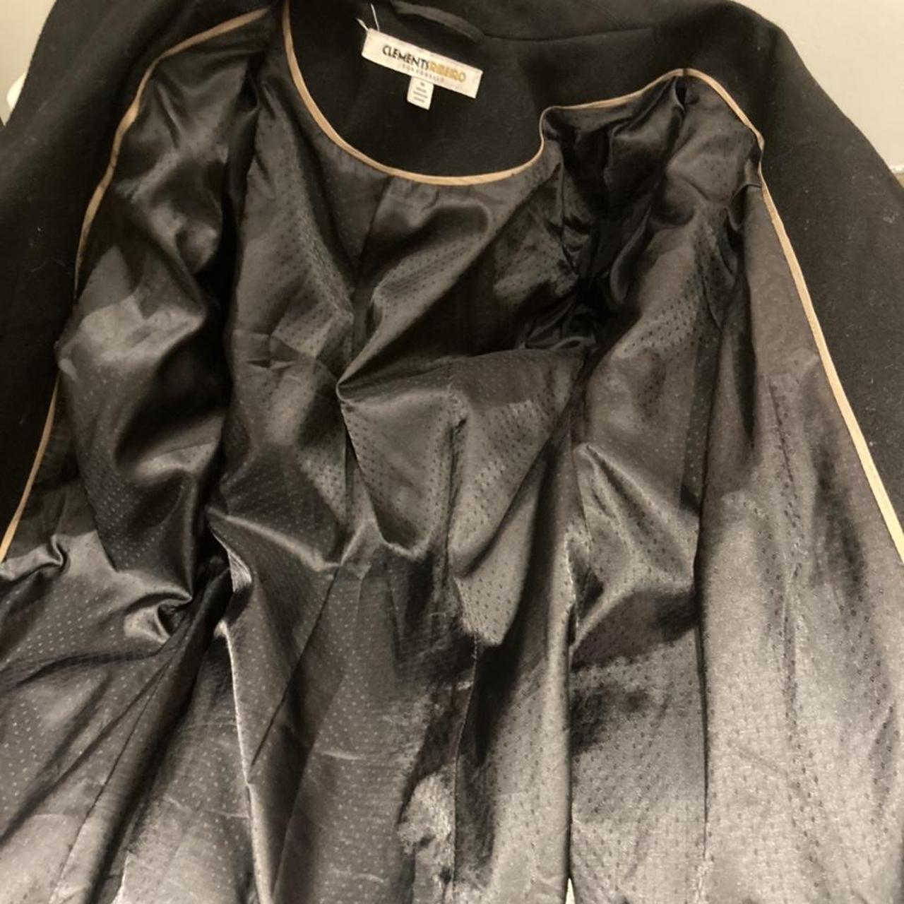 Clements Ribiero Portobello black wool coat Size M,... - Depop