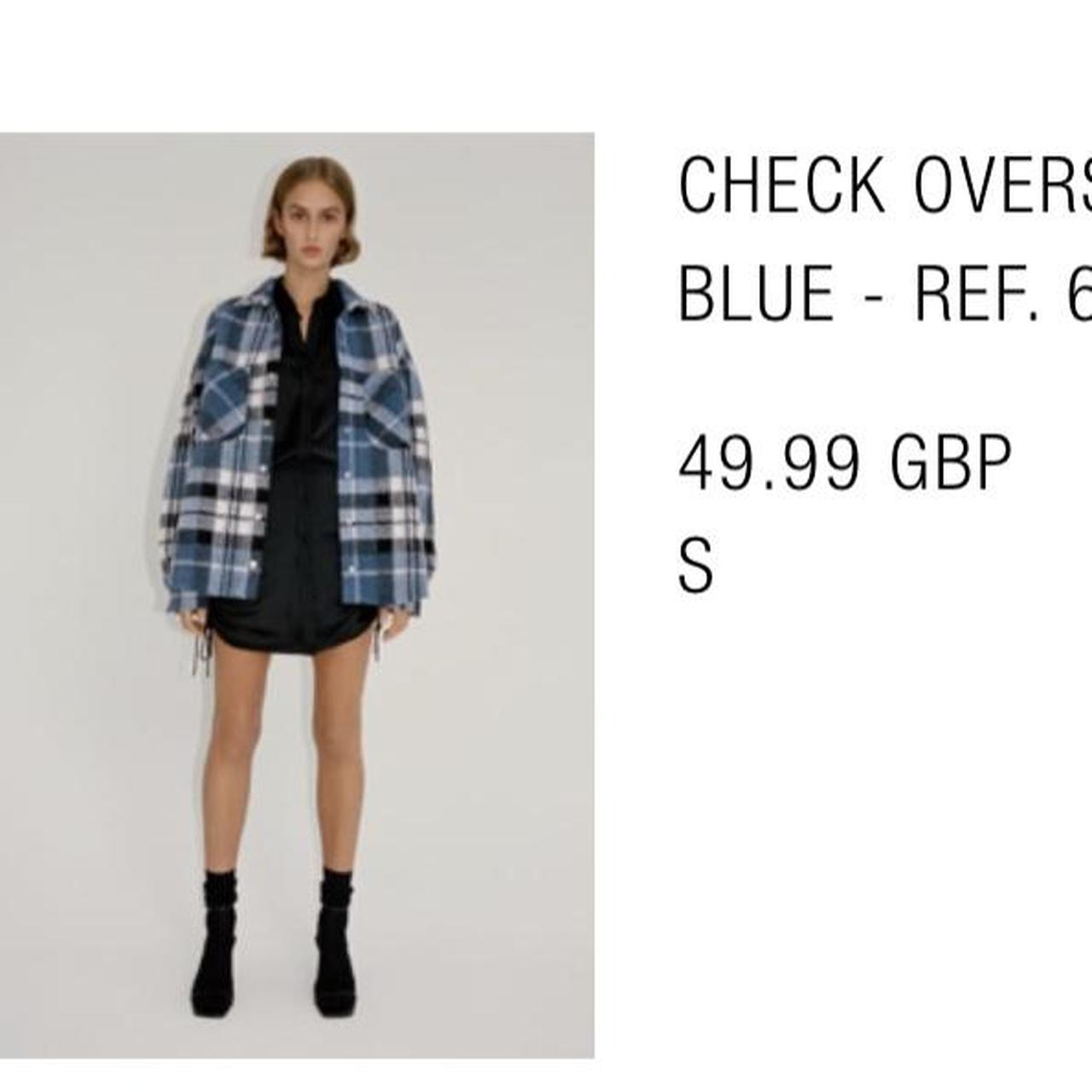 Zara Women's Black and Blue Jacket | Depop