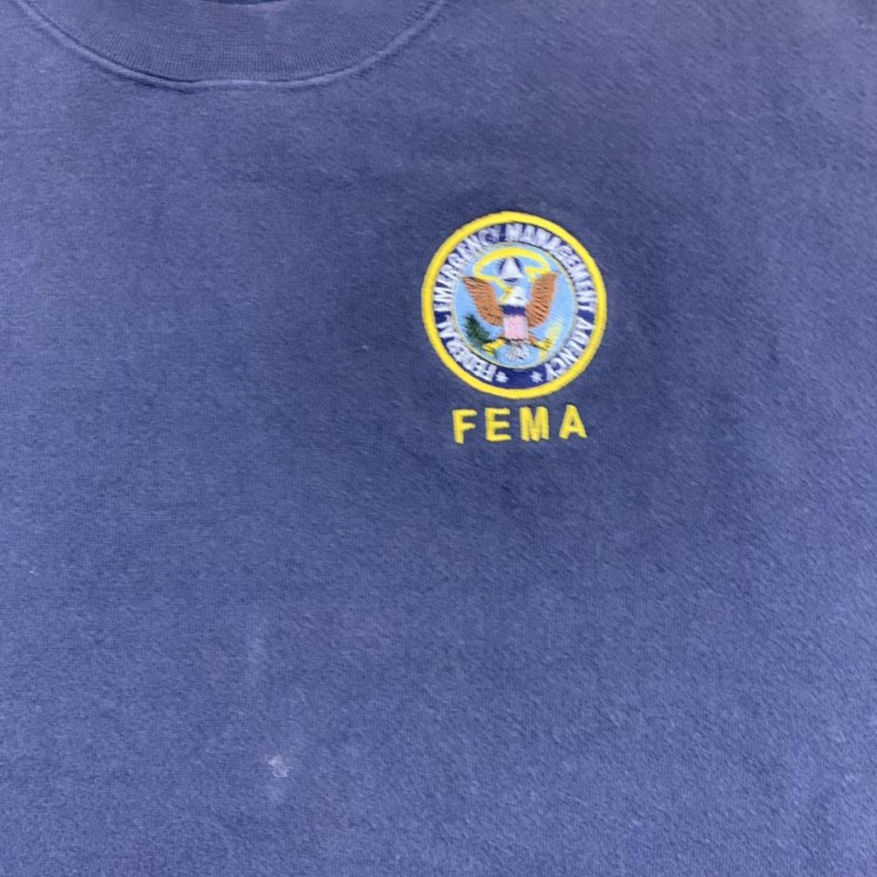 Vintage FEMA Embroidered Small Logo... - Depop