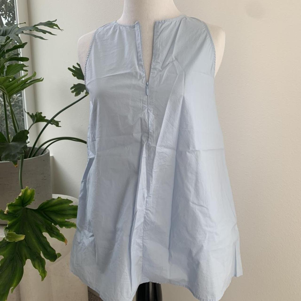 COS Women's Blue Blouse | Depop