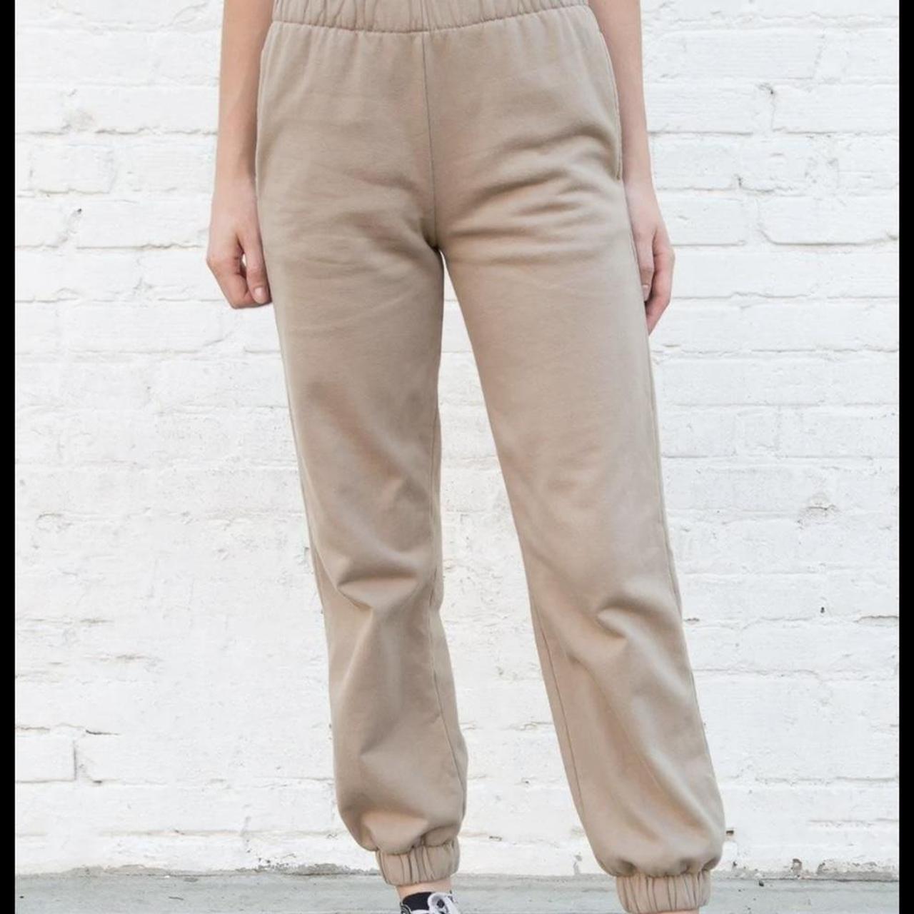 brandy melville rosa sweatpants perfect condition,... - Depop