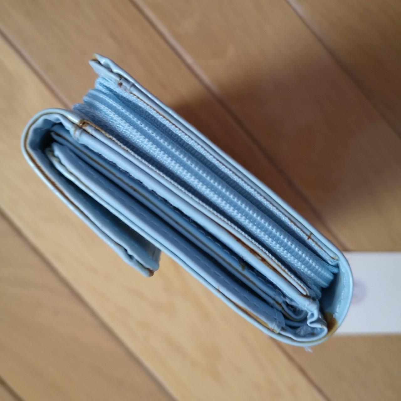 Gini Rabbit PVC baby blue wallet It's embossed with... - Depop