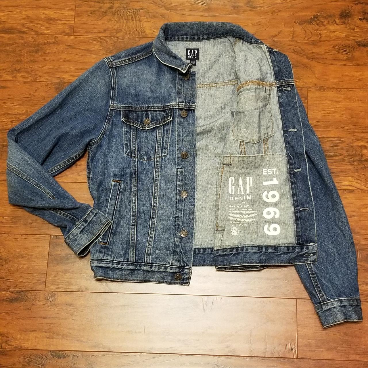 GAP classic denim jacket #jeanjacket gap denim... - Depop