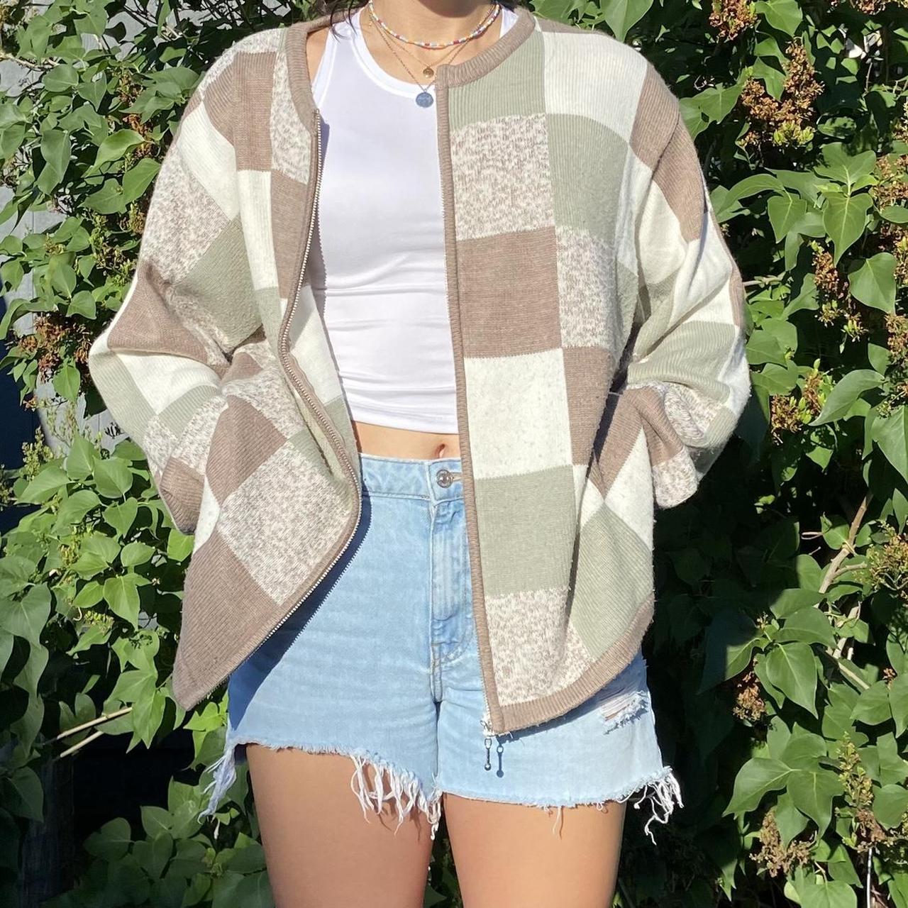 Super cute every day cardigan!! The colors are so... | Depop