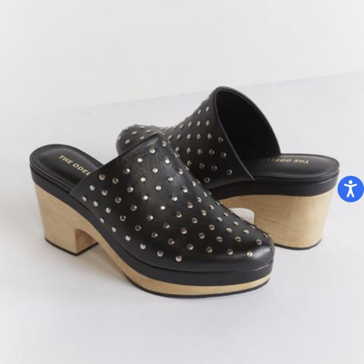Unique clogs by The Odells. Leather upper and wood... - Depop