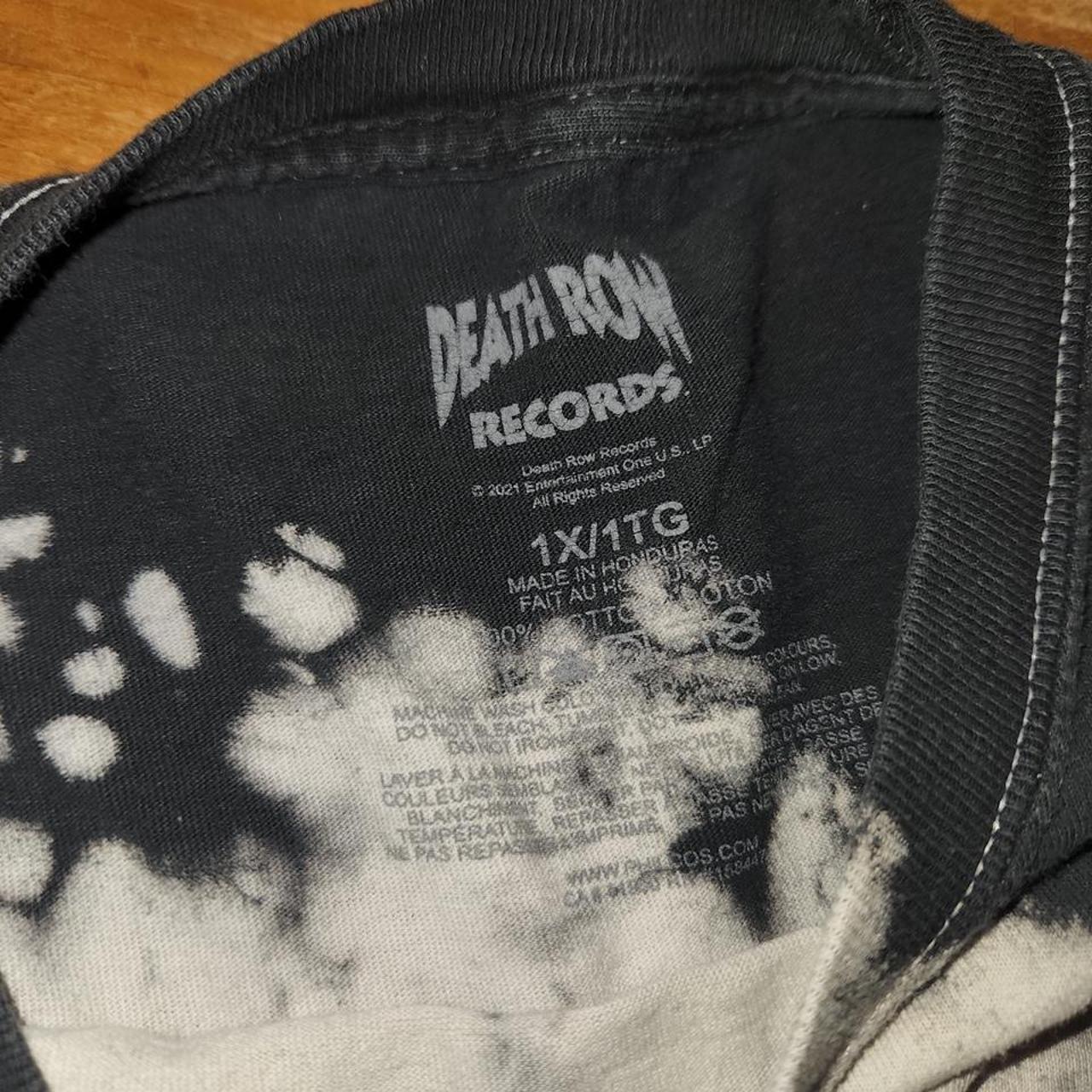 Vintage Death Row Records Guard Dog Acid Washed... - Depop