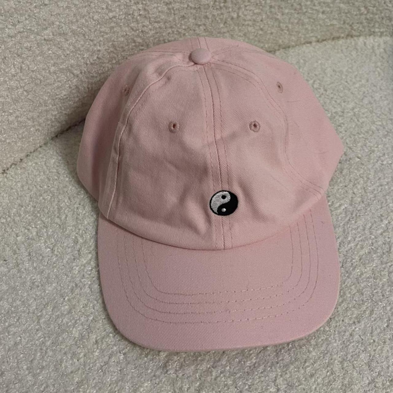 urban outfitters pink ying yang cap! - so cute and... - Depop