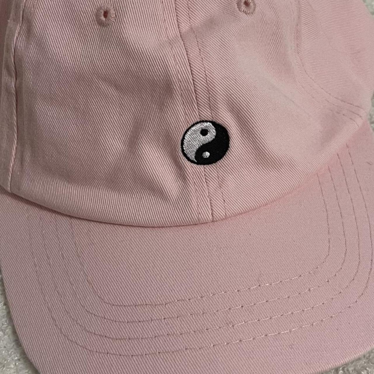 urban outfitters pink ying yang cap! - so cute and... - Depop