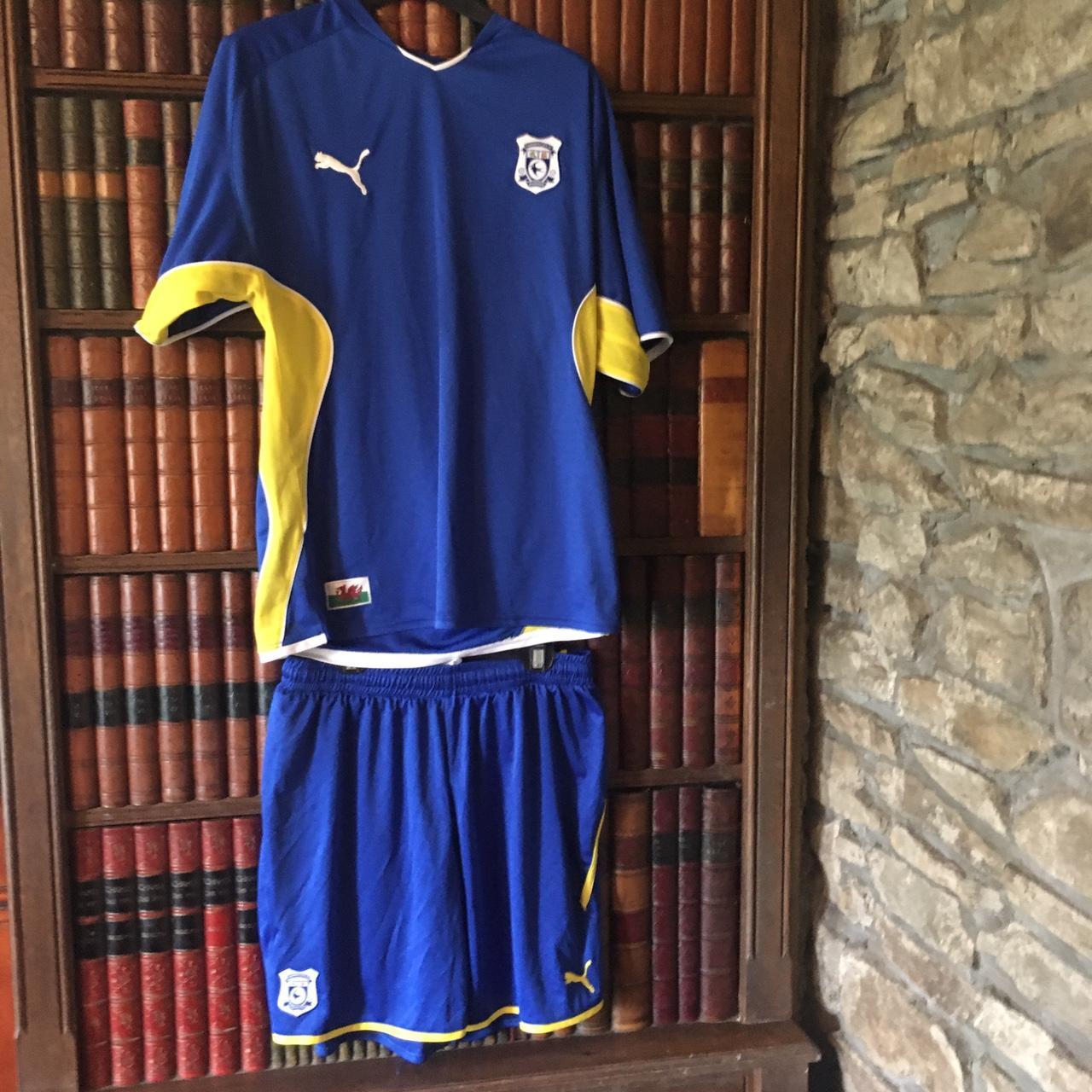 Boys fab royal blue Cardiff city puma football club... - Depop