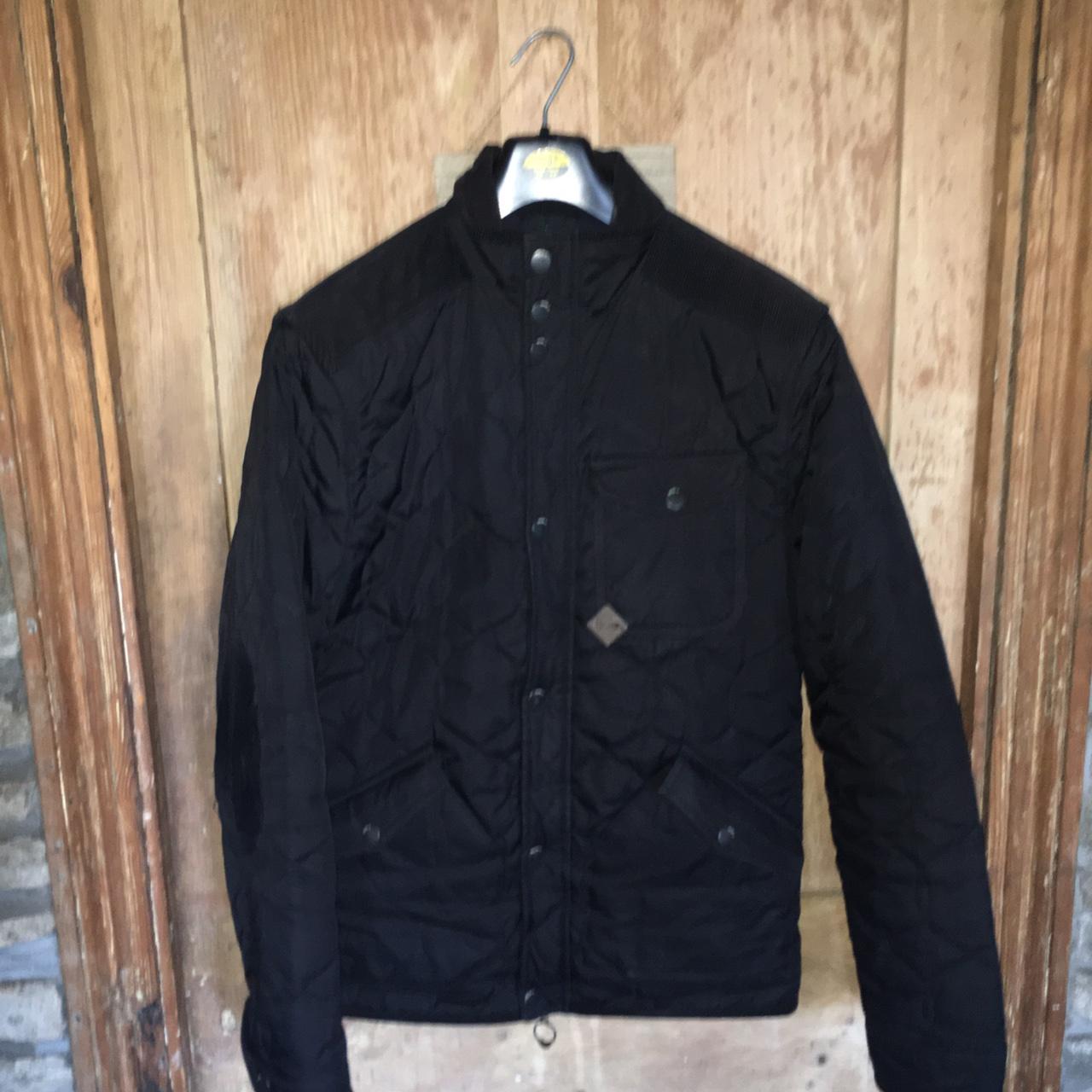 Men’s next black padded jacket size medium worn once... - Depop