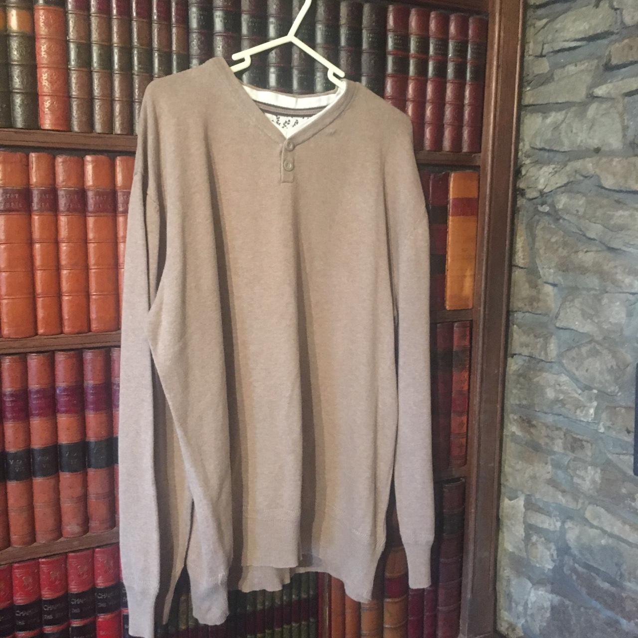 Men’s fab beige John rocha sweatshirt size xxl nwoti - Depop