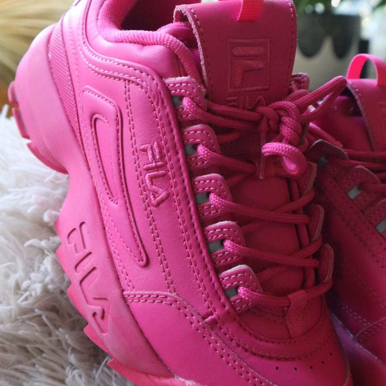 Fila Women's Pink Trainers | Depop