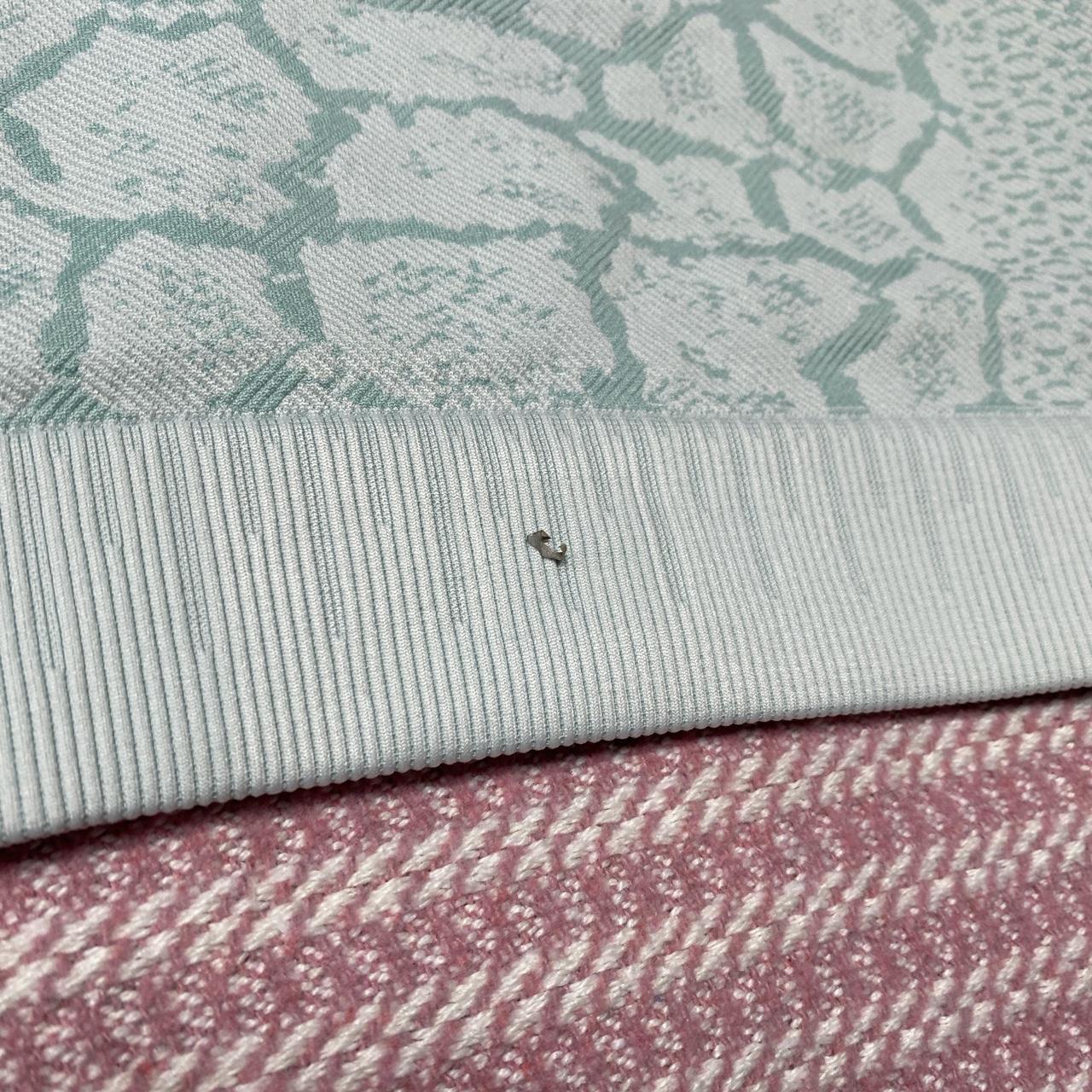 Primark pale blue snake print sports bra Worn a... - Depop