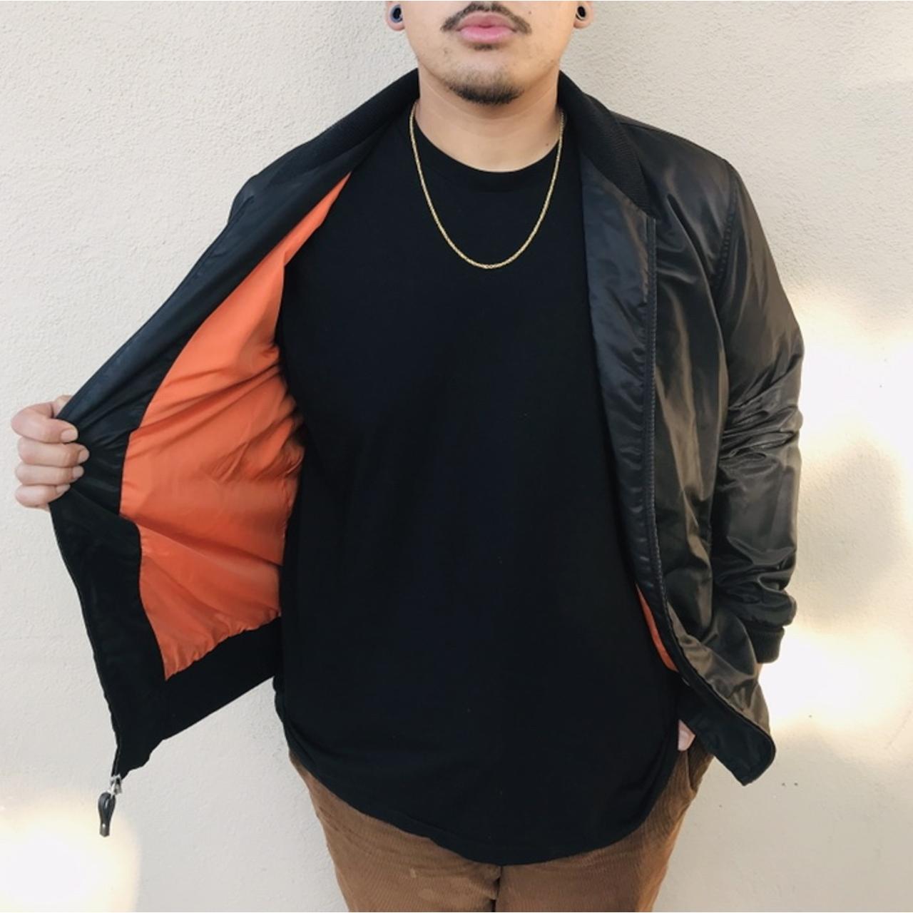 BLC Authentic Bomber Jacket -orange interior -great... - Depop