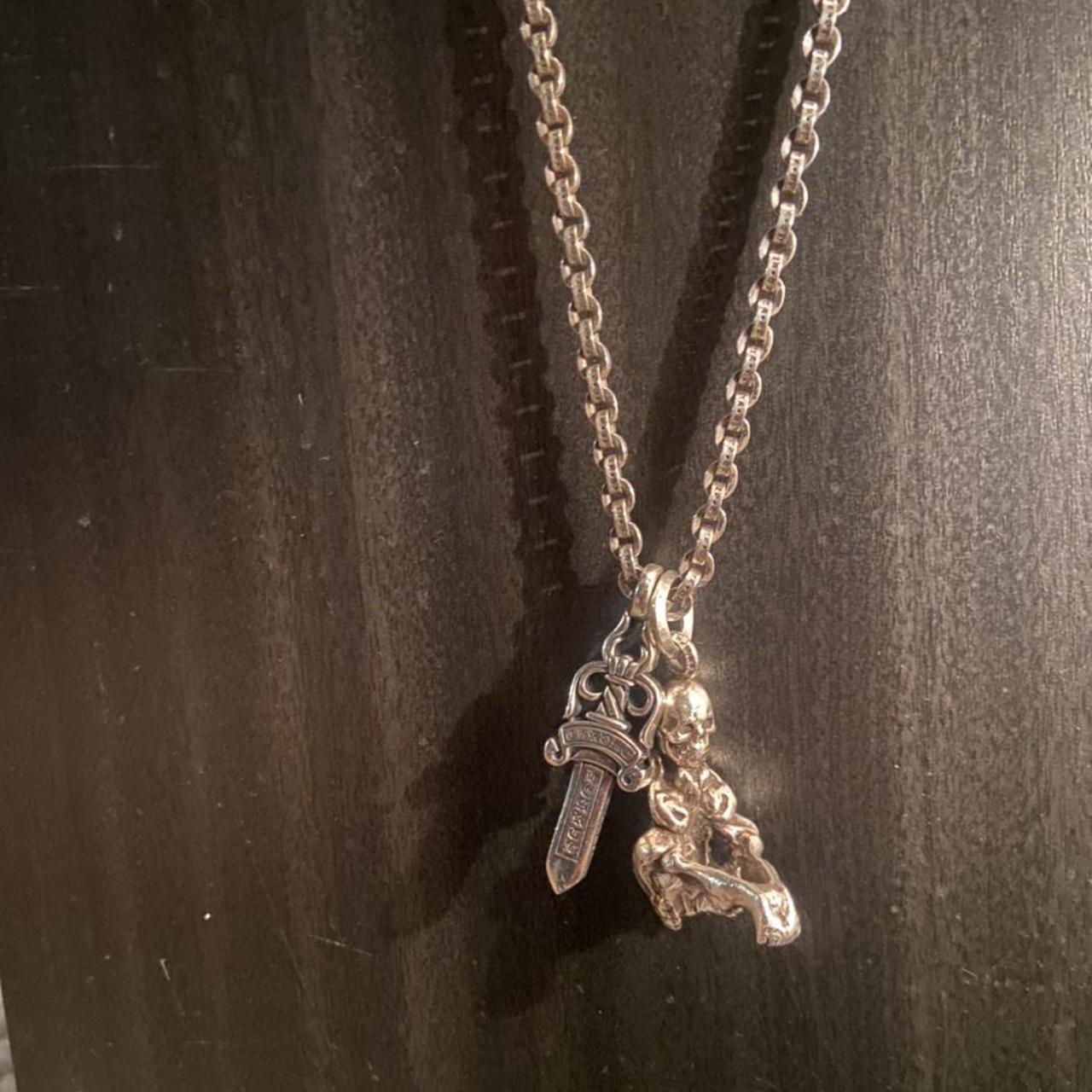 Chrome Hearts paper chain and pendants Foti... - Depop