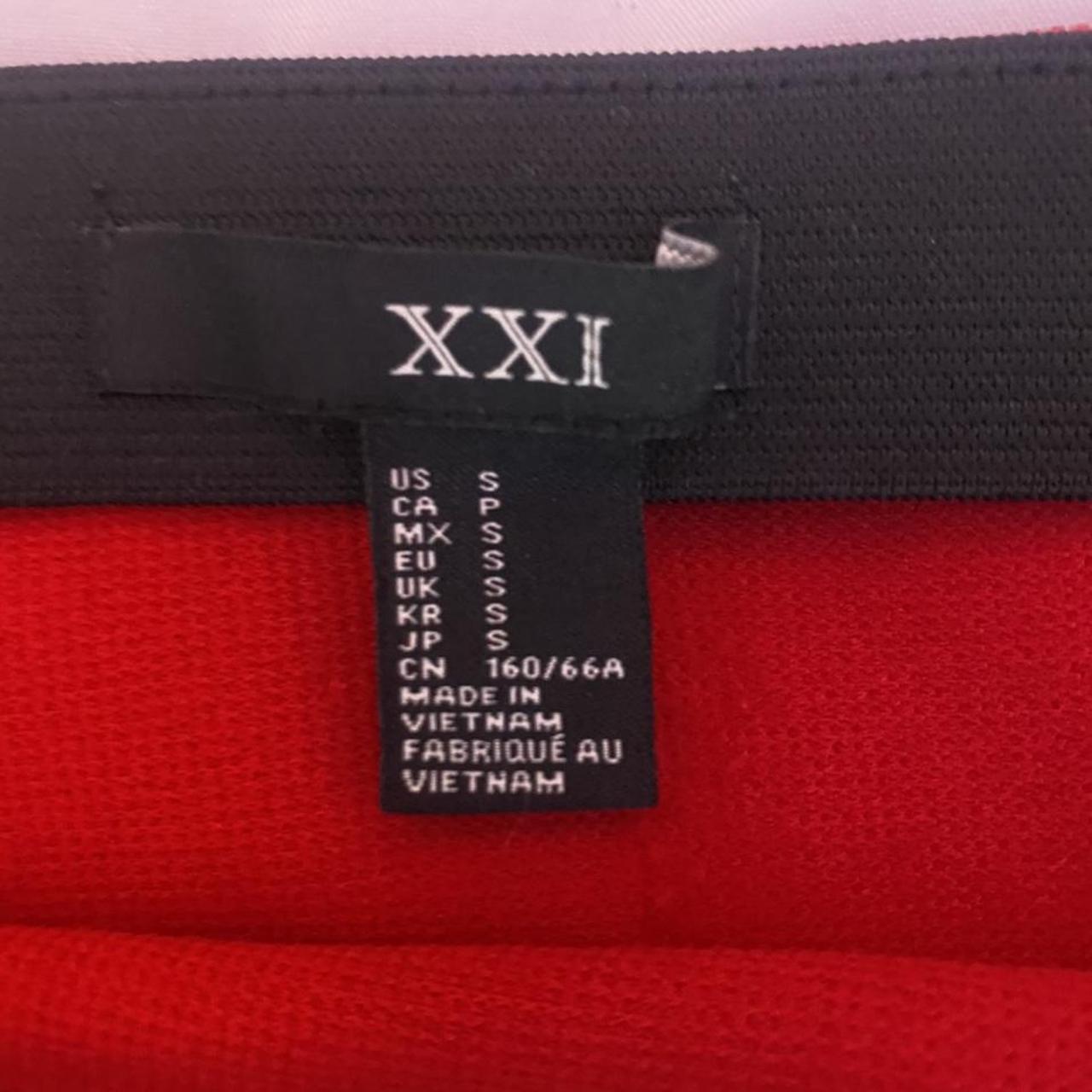 red tight mini skirt brand- XXI red mini skirt... - Depop