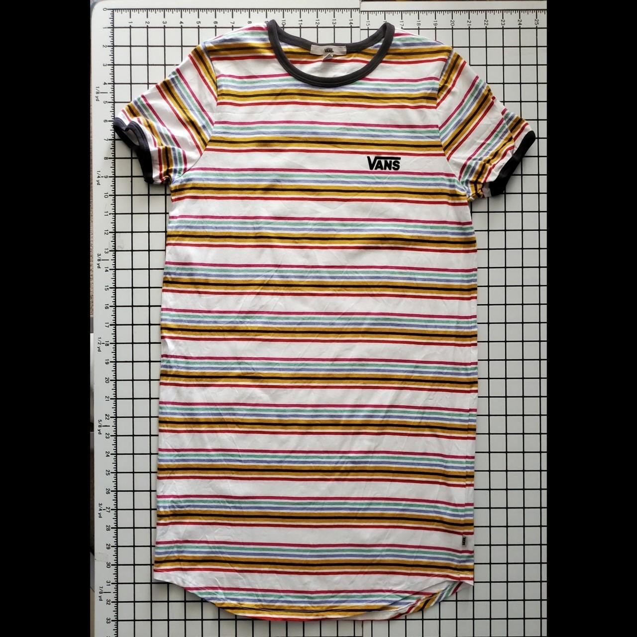 Vans striped dress size small like new #vans... - Depop