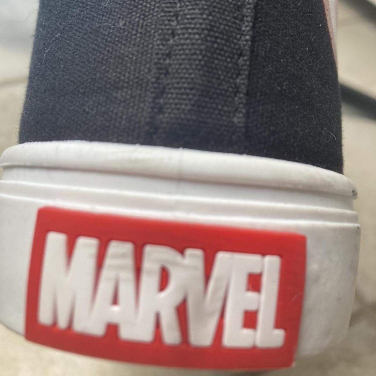 Marvel Captain America Hi Top Sneakers Black canvas... - Depop
