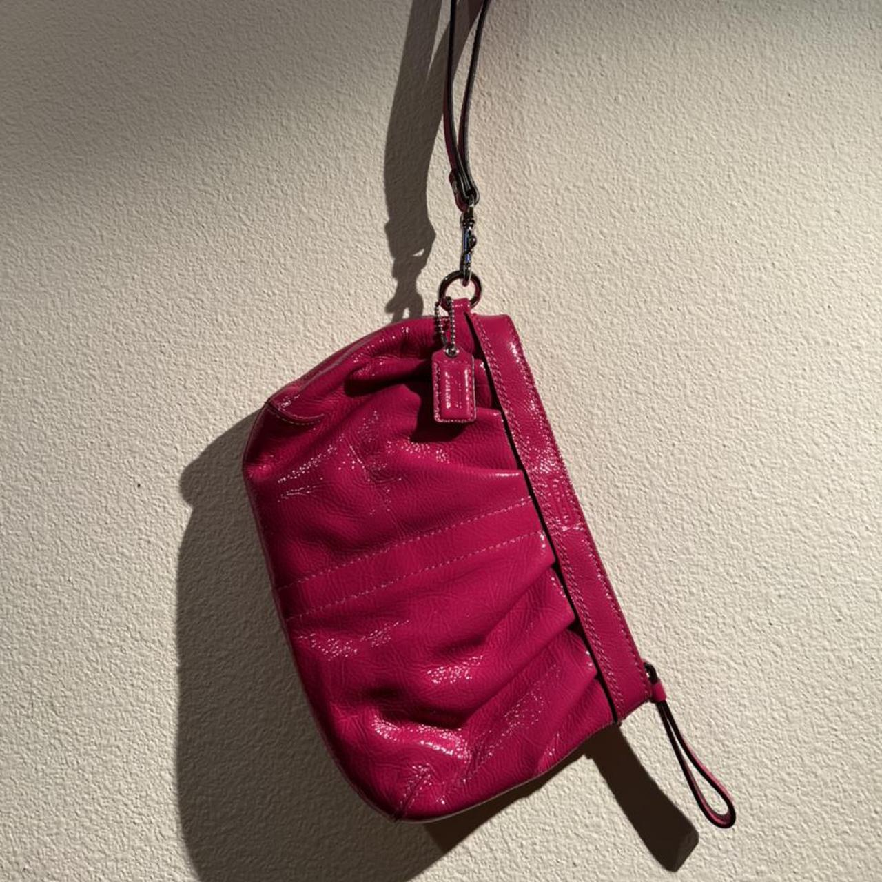 Coach clutch bag ️💗 Reddish pink, small size with... - Depop