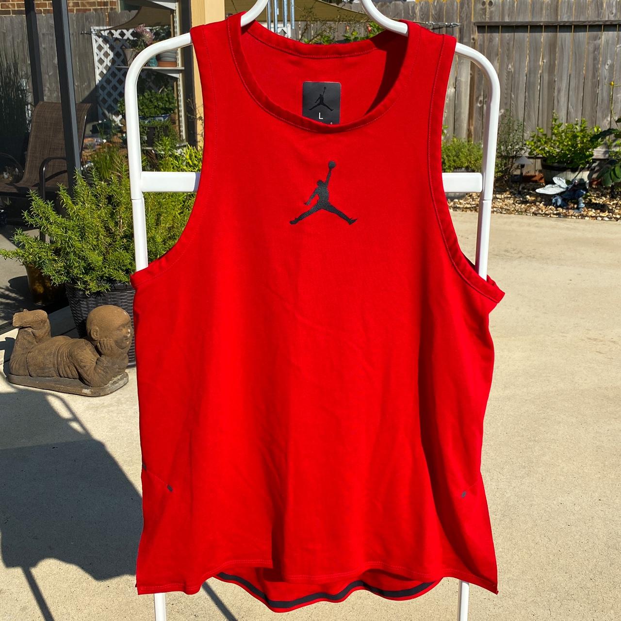 Jordan Men's Red Vest | Depop