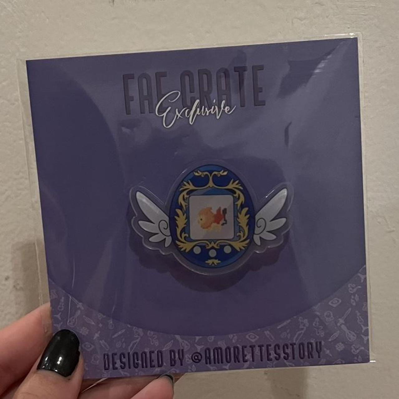 FaeCrate exclusive City of Brass Shedu acrylic pin!... - Depop